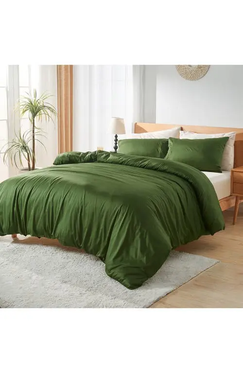 SIJO Luxesoft Organic Cotton Sateen Duvet Cover - Forest