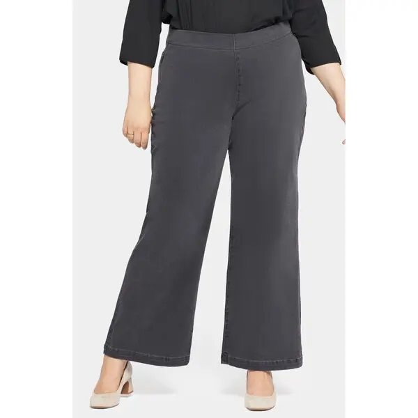 NYDJ Teresa Wide Leg Pull-on Jeans - Sierra