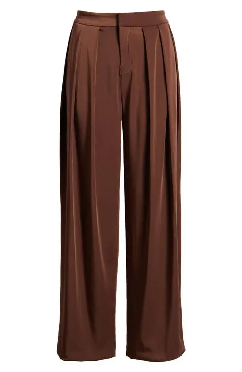 MISTRESS ROCKS Pleated Wide-leg Trousers