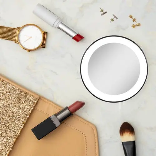 ZADRO Lighted Compact Mirror With 15x Magnification & Suction Cup
