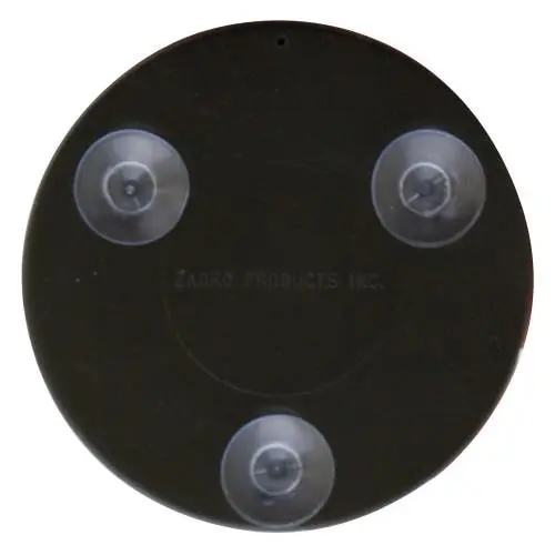 ZADRO Compact Mirror With 15x Magnification & Suction Cup - Black