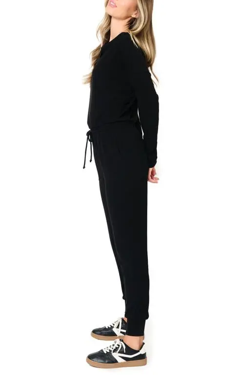 GIBSONLOOK Luxe Off The Shoulder Long Sleeve Knit Jumpsuit