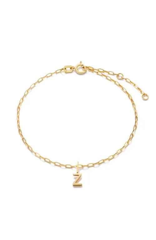 ANA LUISA Gold Charm Letter Bracelet - Z