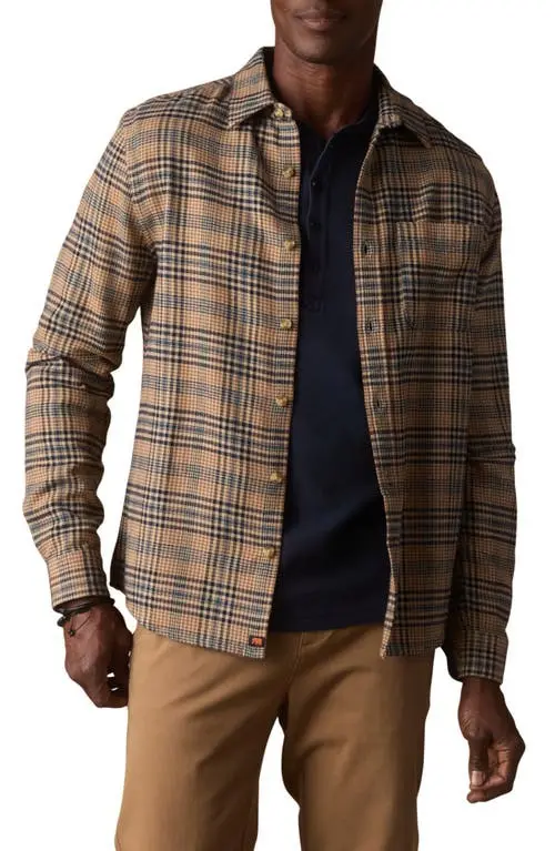 THE NORMAL BRAND Louis Heavyweight Flannel Overshirt - Fawn Plaid