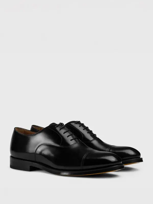 DOUCAL'S Leather Cap Toe Oxford Shoes