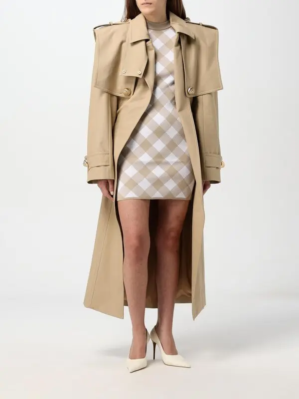 Balmain Knit Plaid Dress