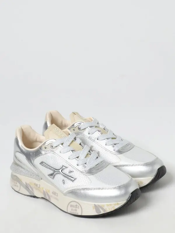 Premiata Metallic Sneakers - Silver