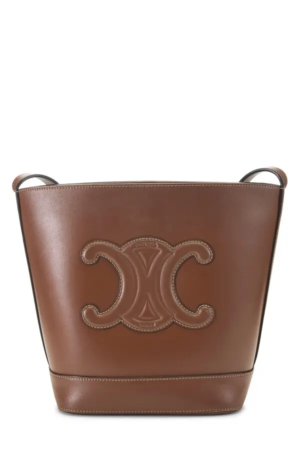 Celine Cuir Triomphe Bucket Bag - Brown