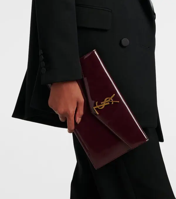Saint Laurent Uptown Clutch - Burgundy