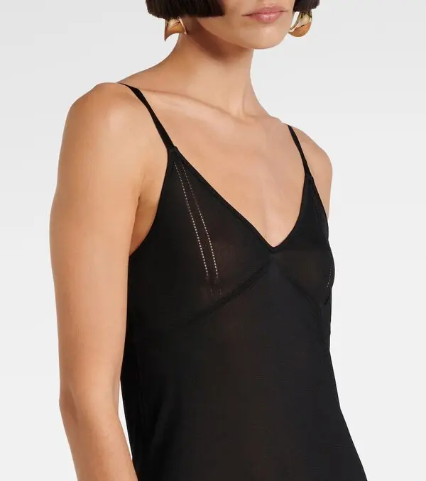 Saint Laurent Jersey Slip Dress