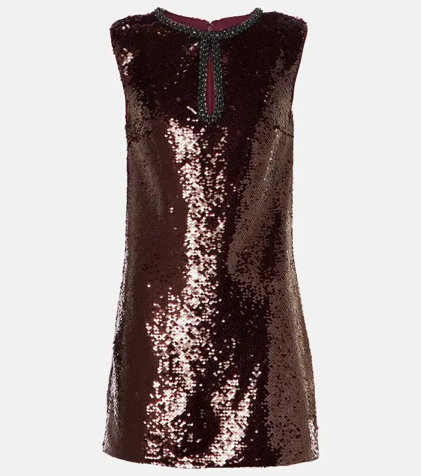 SELF-PORTRAIT Sequined Mini Dress