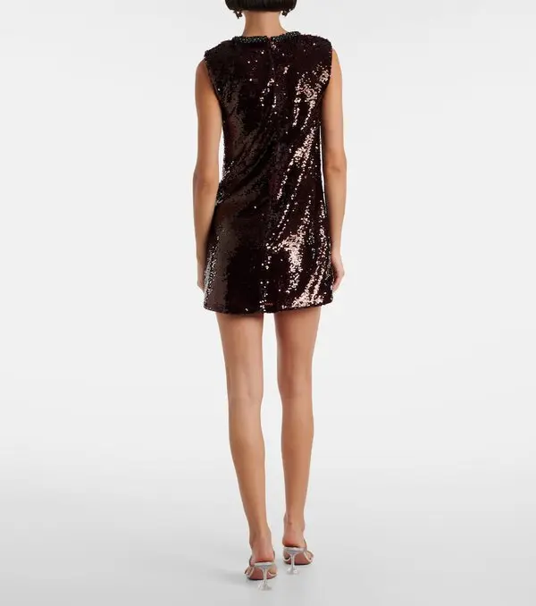 SELF-PORTRAIT Sequined Mini Dress