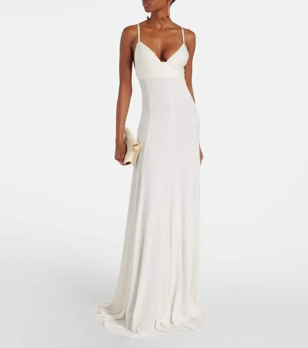 Jacquemus Spalla Jersey Gown