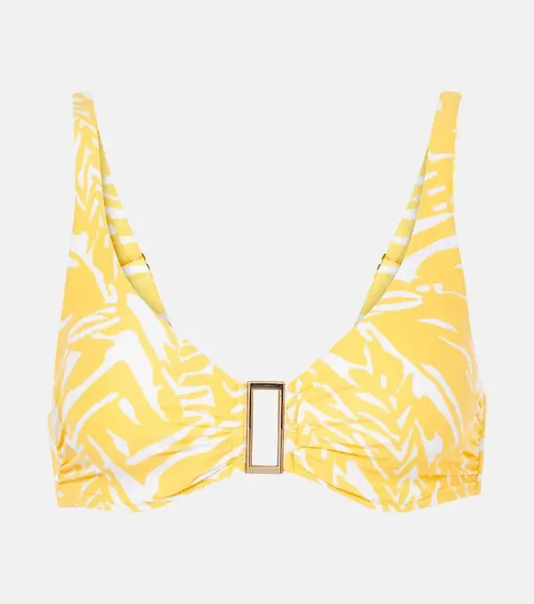 Melissa Odabash Bel Air Printed Bikini Top - Yellow