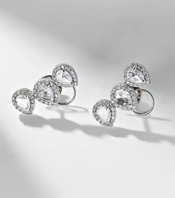 KAMYEN Kanika 18kt White Gold Earrings With Diamonds