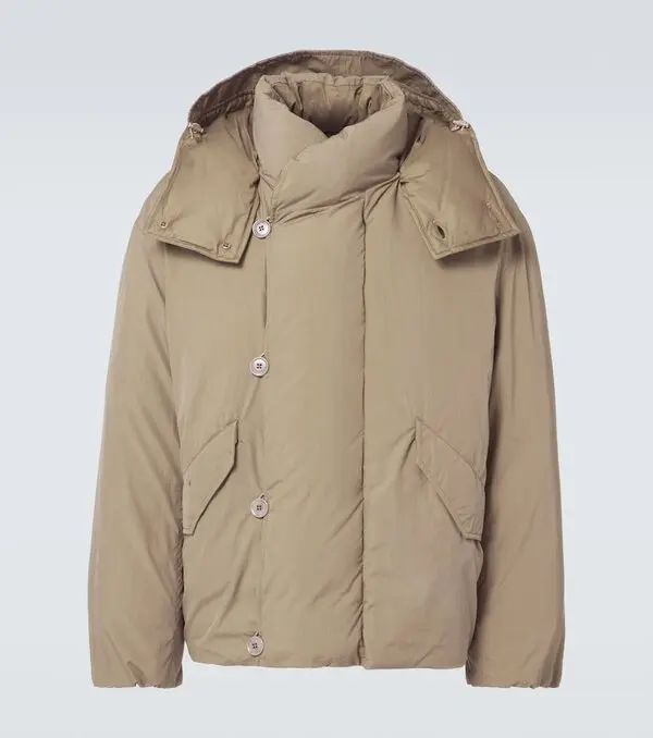 LEMAIRE Cotton-blend Down Jacket - Green