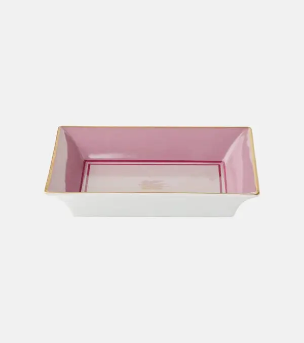 Etro Pegaso Porcelain Decorative Tray - Pink