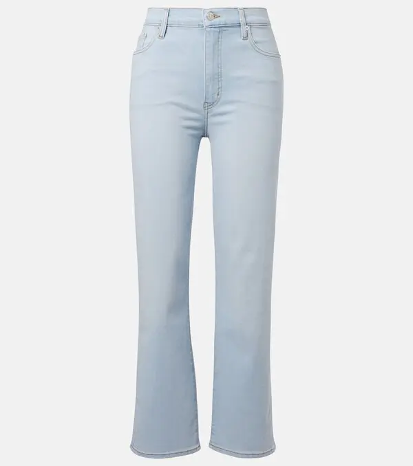 FRAME Le Sleek High-rise Straight Jeans - Blue