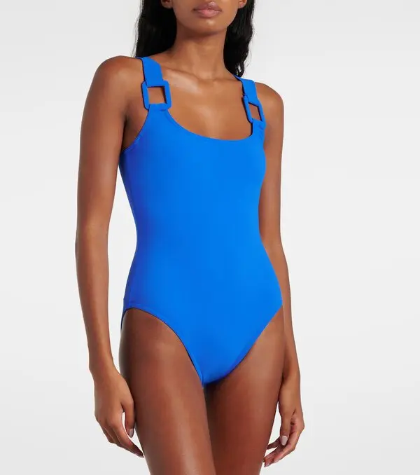 KARLA COLLETTO Juni Ring-detail One Piece Swimsuit - Blue