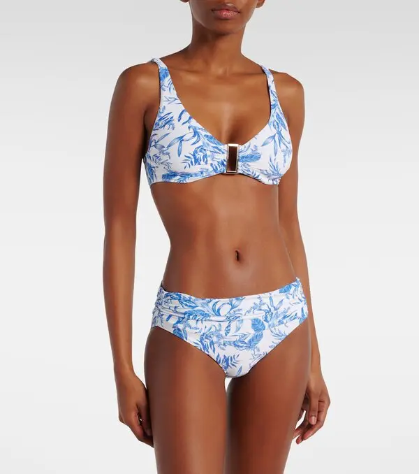 Melissa Odabash Bel Air Printed Bikini Bottom - Yellow