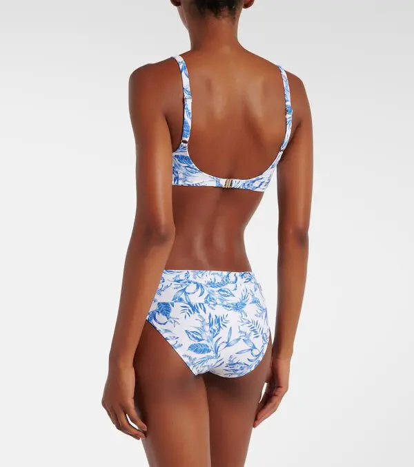 Melissa Odabash Bel Air Printed Bikini Bottom - Yellow
