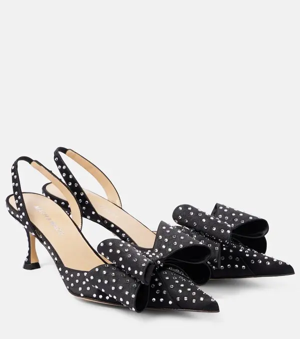 Mach & Mach Le Cadeau' Embellished Slingback Pumps