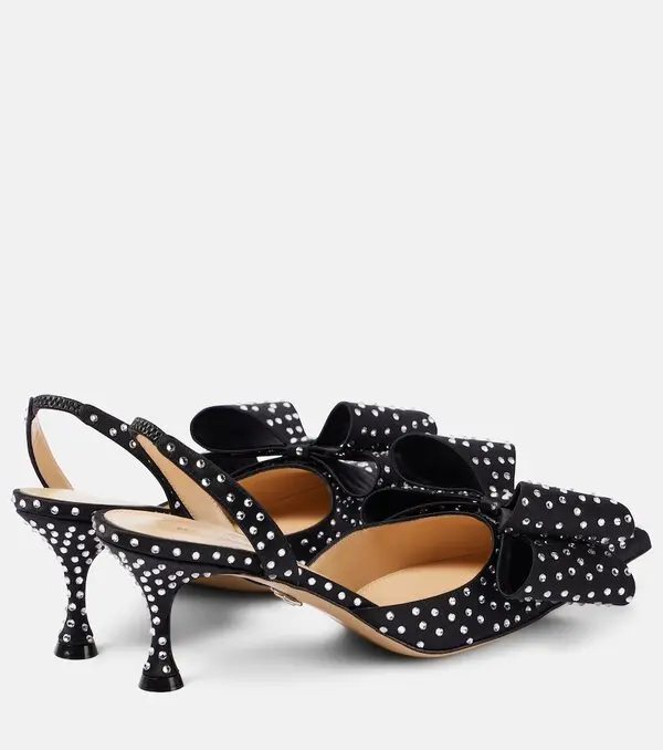 Mach & Mach Le Cadeau' Embellished Slingback Pumps