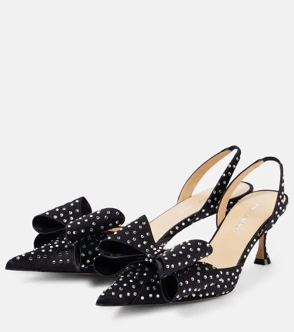 Mach & Mach Le Cadeau 65 Embellished Slingback Pumps