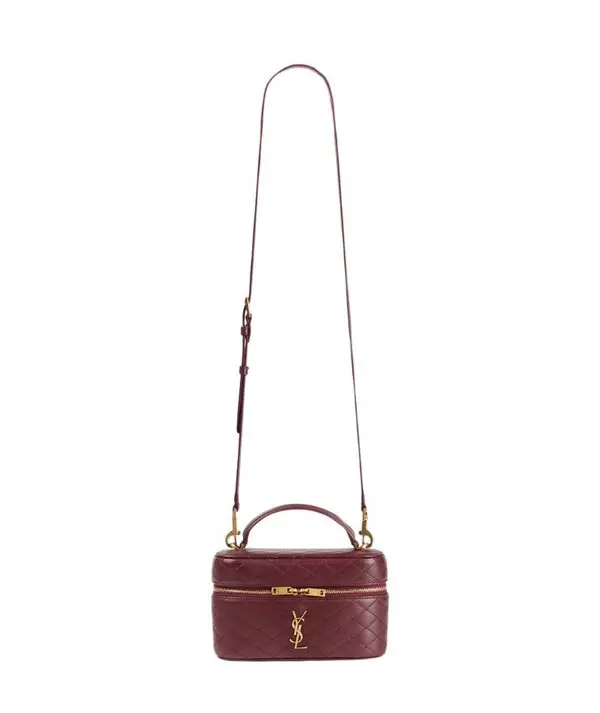Saint Laurent Gaby Patent Leather Vanity Bag - Red