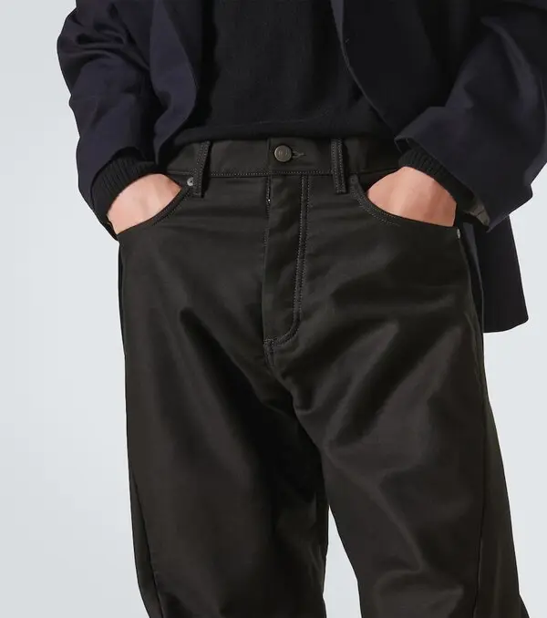 MAISON MARGIELA Straight Leg Cotton Trousers