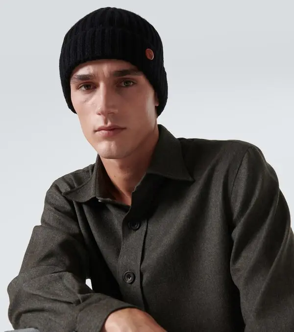 GOD'S TRUE CASHMERE Molly Hogan Ribbed-knit Beanie - Black