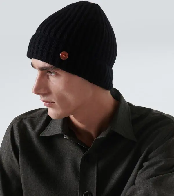 GOD'S TRUE CASHMERE Molly Hogan Ribbed-knit Beanie - Black