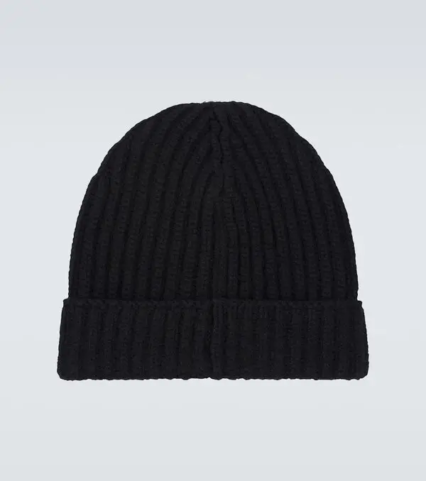 GOD'S TRUE CASHMERE Molly Hogan Ribbed-knit Beanie - Black