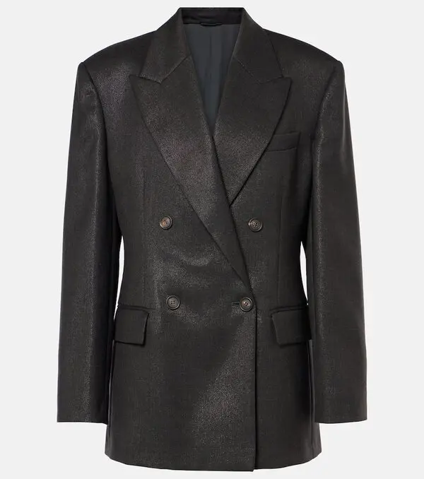 Brunello Cucinelli Wool-blend Blazer - Black