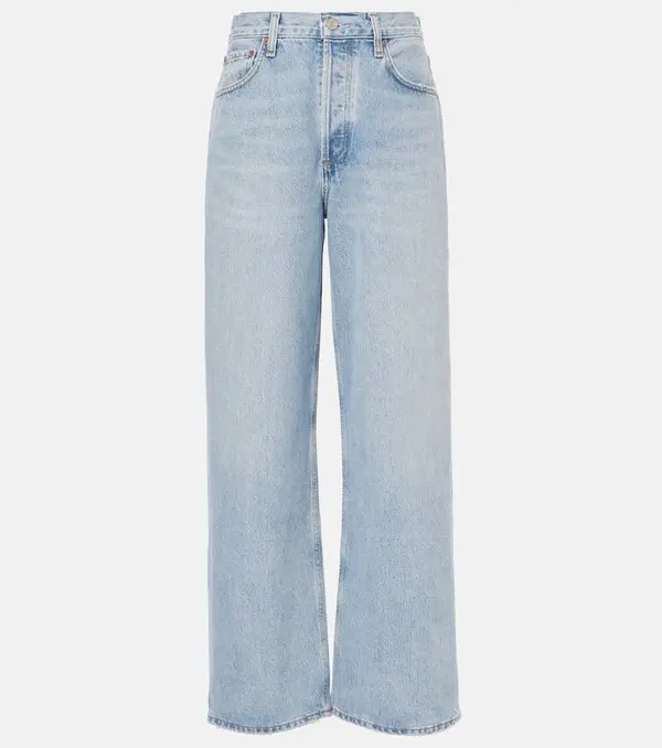 AGOLDE Low Slung Baggy Mid-rise Jeans - Blue