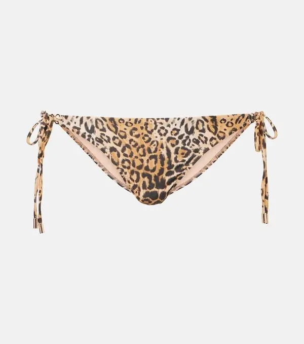 Melissa Odabash Costa Leopard-print Bikini Bottom - Brown
