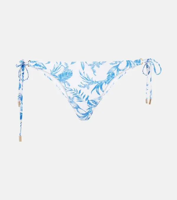 Melissa Odabash Key West Printed Bikini Bottom - Blue