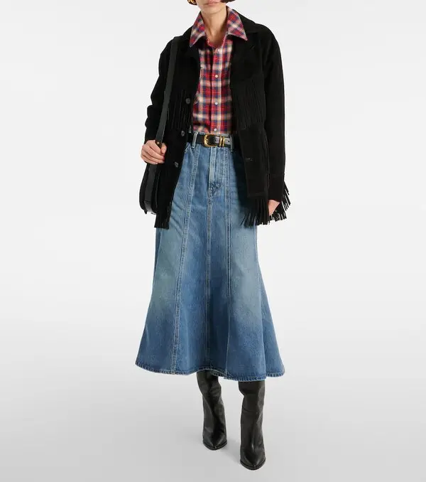 Citizens Of Humanity Gaucho Denim Maxi Skirt
