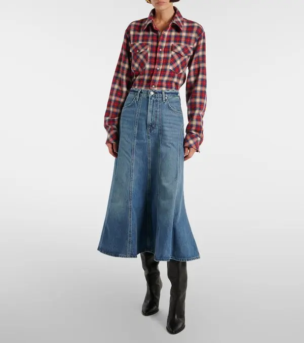 Citizens Of Humanity Gaucho Denim Maxi Skirt