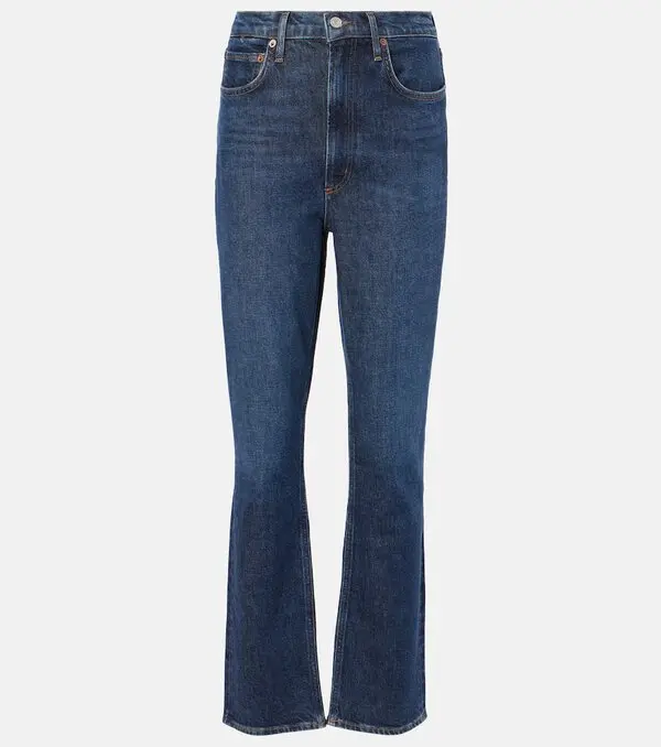 AGOLDE Stovepipe High-rise Straight Jeans - Blue