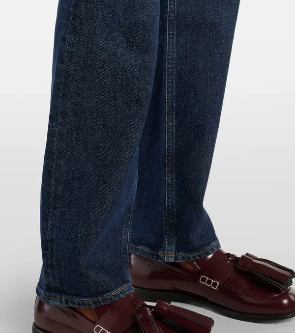 AGOLDE Stovepipe High-rise Straight Jeans - Blue