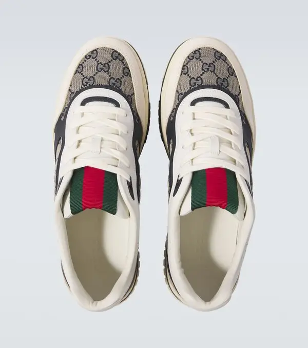 Gucci Re-web Leather Sneakers
