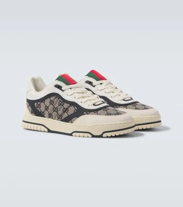 Gucci Re-web Leather Sneakers