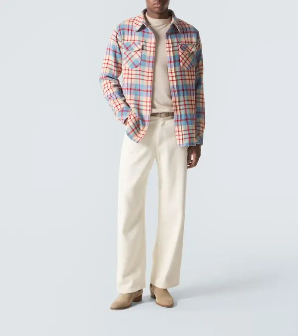 GOD'S TRUE CASHMERE Al's Run Plaid Cashmere Shirt - Multicoloured