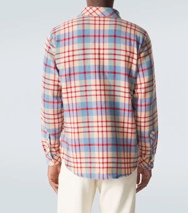 GOD'S TRUE CASHMERE Al's Run Plaid Cashmere Shirt - Multicoloured