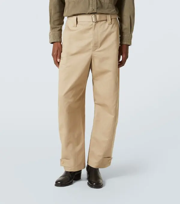 LEMAIRE Twisted Cotton-linen Twill Pants