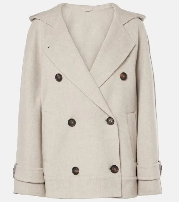 Brunello Cucinelli Wool-cashmere Double-breasted Jacket