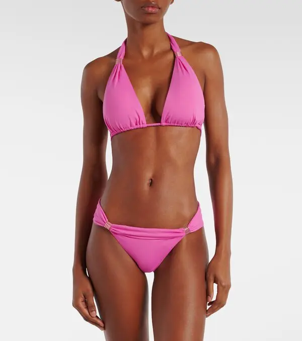 Melissa Odabash Grenada Low-rise Bikini Bottom - Pink