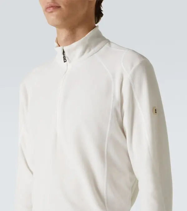Bogner Harry Fleece Half-zipped Sweater - White