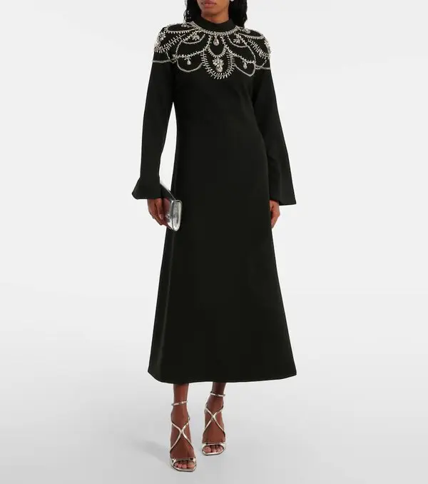 Simkhai Odetta Embellished Midi Dress